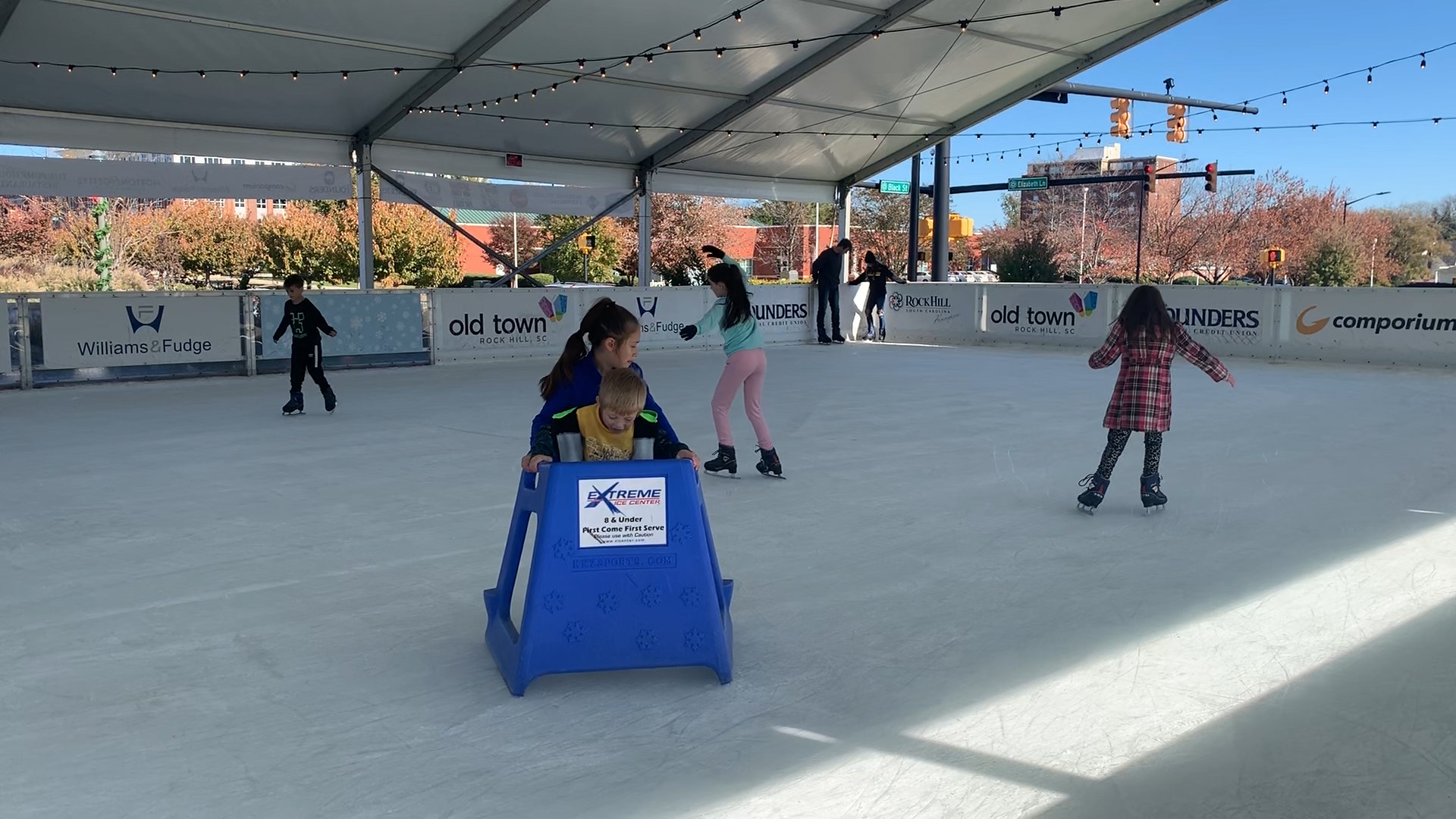 Annual holiday ice rink opens in Rock Hill with new cover – Palmetto Report